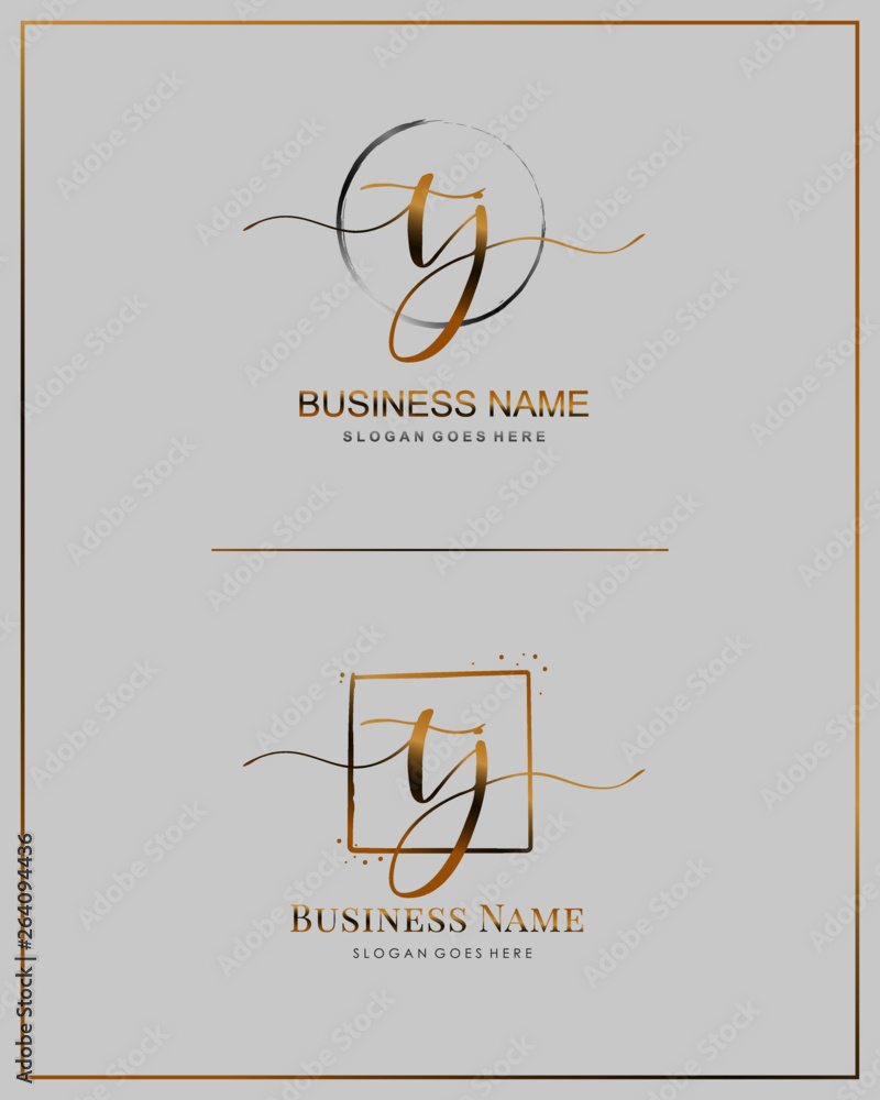 Initial T J TJ handwriting logo vector. Letter handwritten logo ...