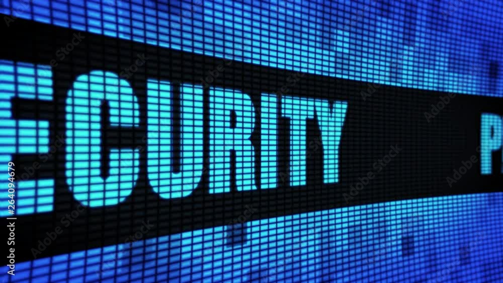 Vidéo Stock Password Security Side Text Scrolling on Light Blue Digital ...