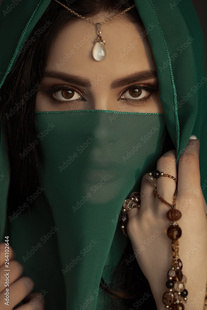 Beautiful Woman in Traditional Costume Stock Photo | Adobe Stock