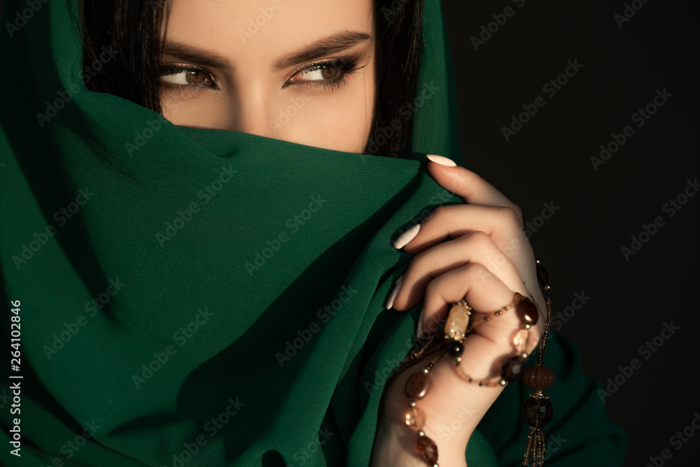 Beautiful Woman in Traditional Costume Stock Photo | Adobe Stock