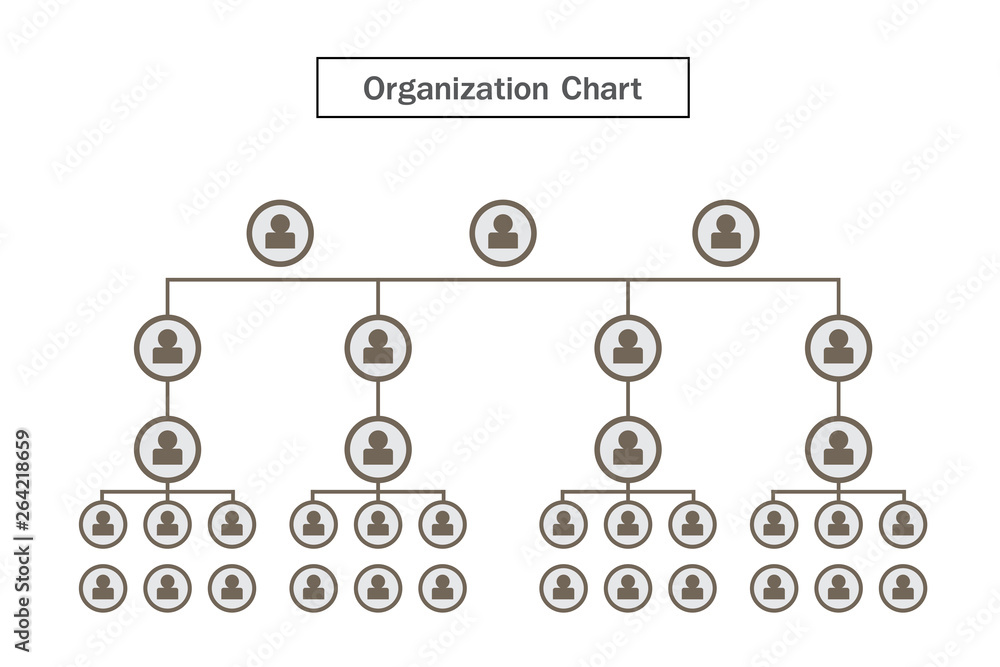 Organization Chart Infographics Stock Vector | Adobe Stock
