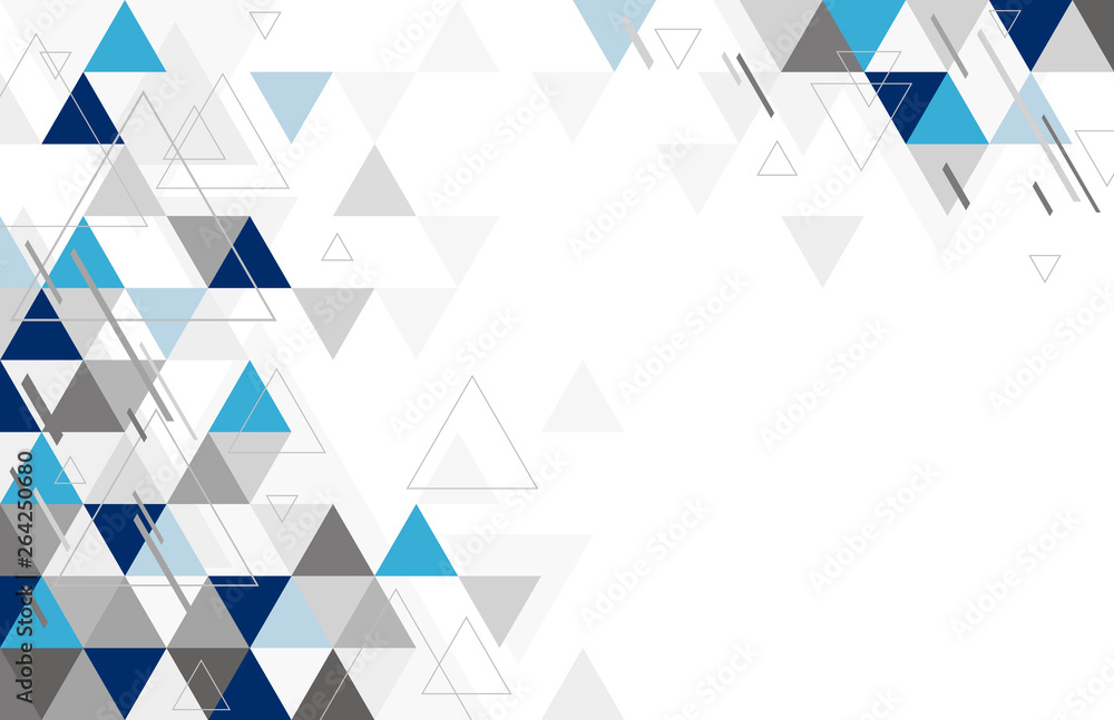 Abstract geometric background design of triangle vector illustration ...
