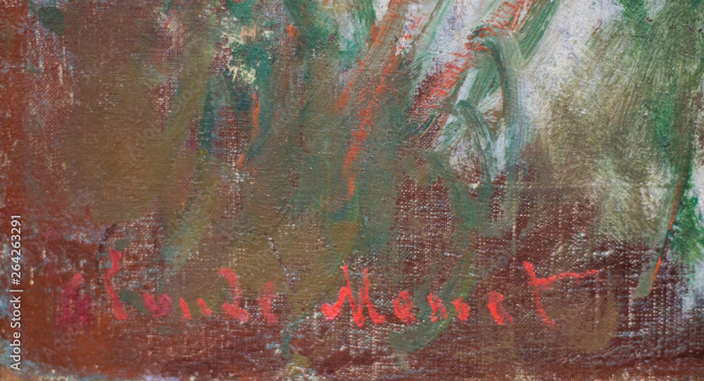 Claude Monet's signature Stock Photo | Adobe Stock