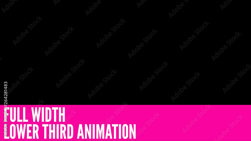 Full Width Lower Third Stock Template | Adobe Stock