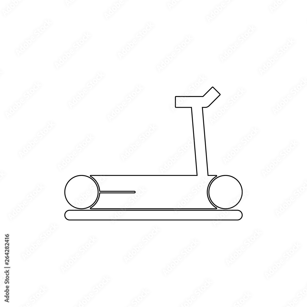 sport treadmill outline icon. Signs and symbols can be used for web ...