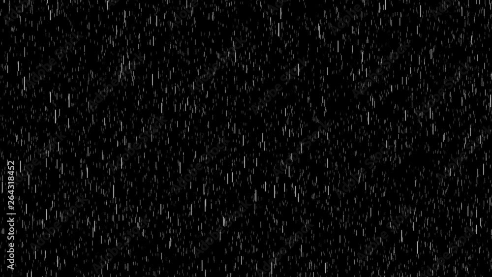Rain Drops Falling Alpha Computer generated rain animation. vídeo de ...