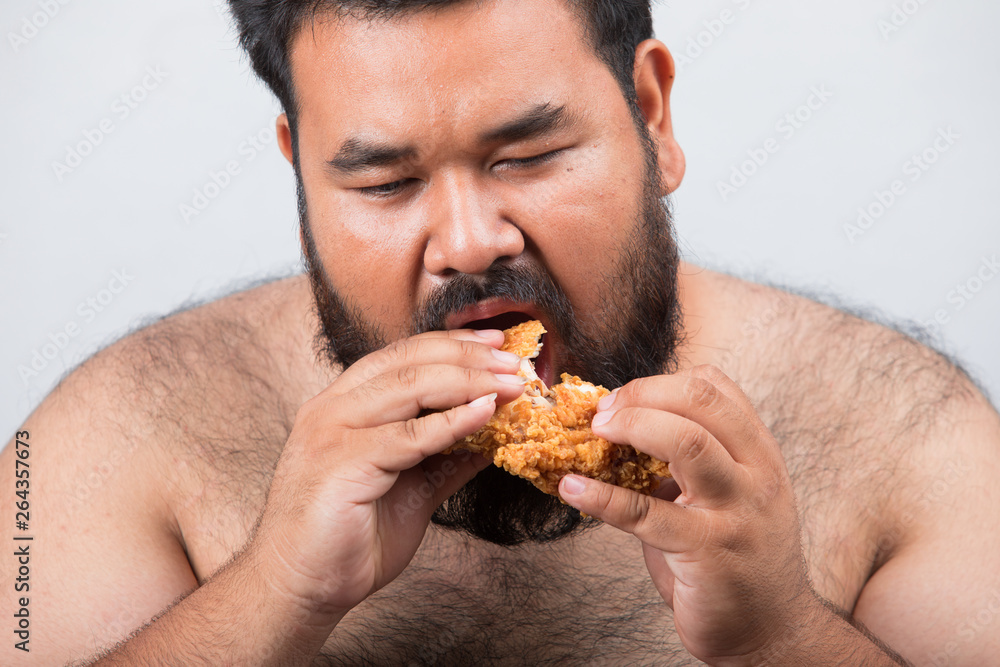 Fat Guy Eating Chicken Fat Guy Eating Chicken