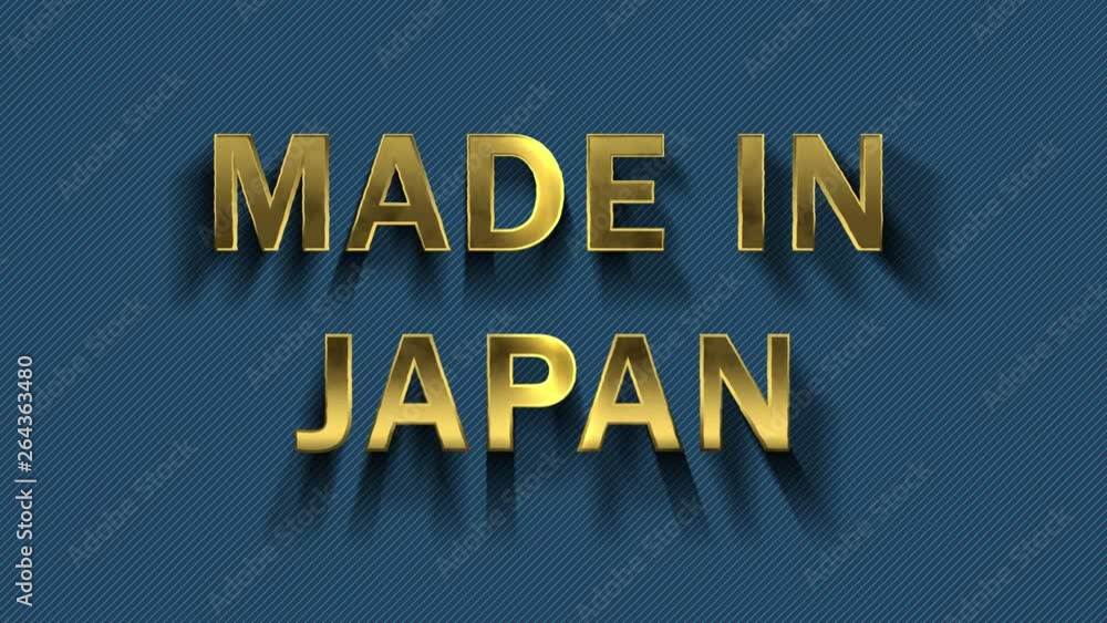 Animation gold letters and blue background collecting from particles ...