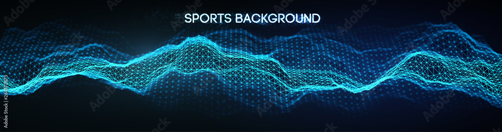 Sport background vector illustration. Mixed media run, soccer website ...