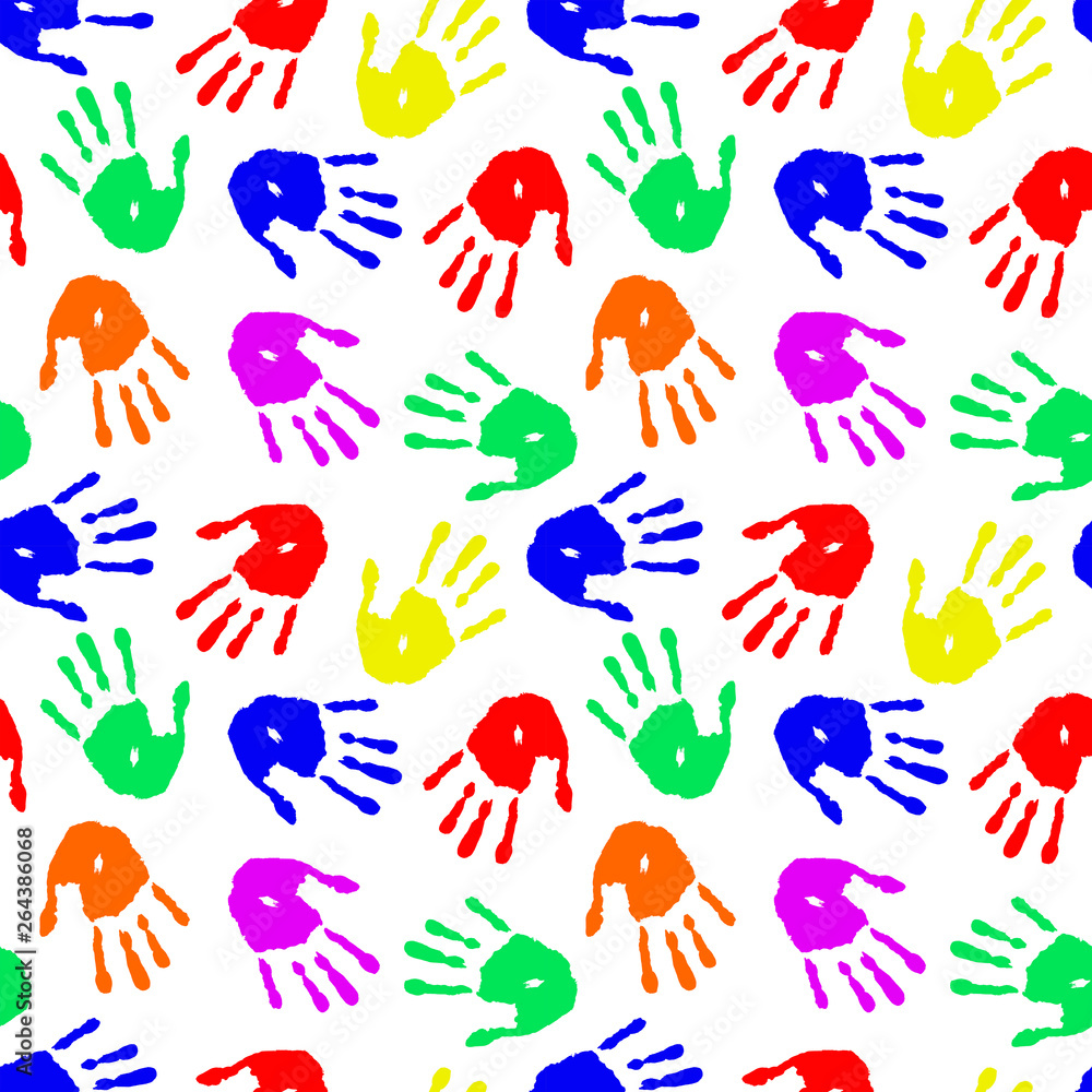 Hand Print Wallpaper