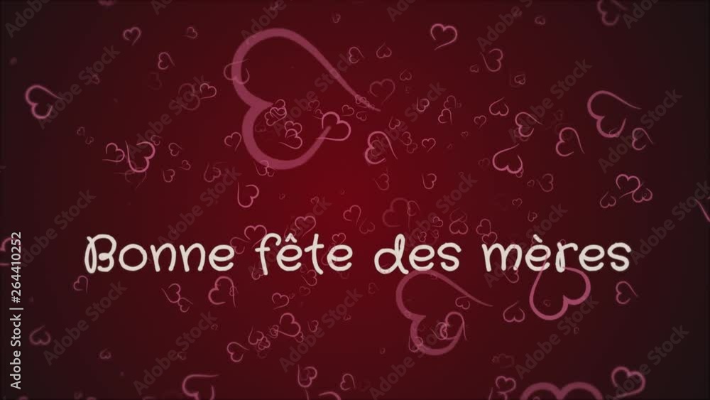 Animation Bonne fete des meres, Happy Mother's day in french language ...