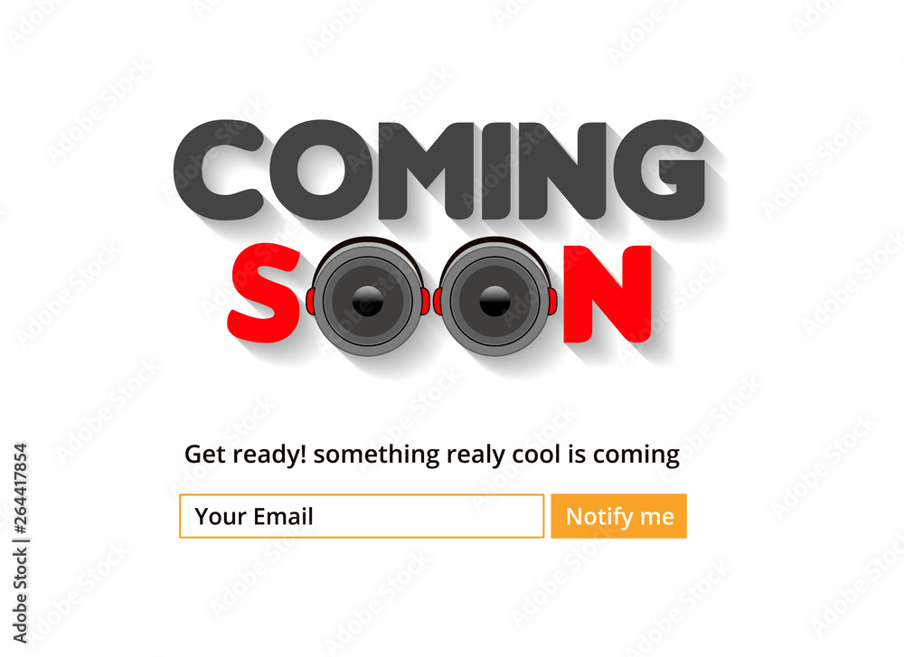 Coming soon website template. Coming soon landing page design. Coming ...