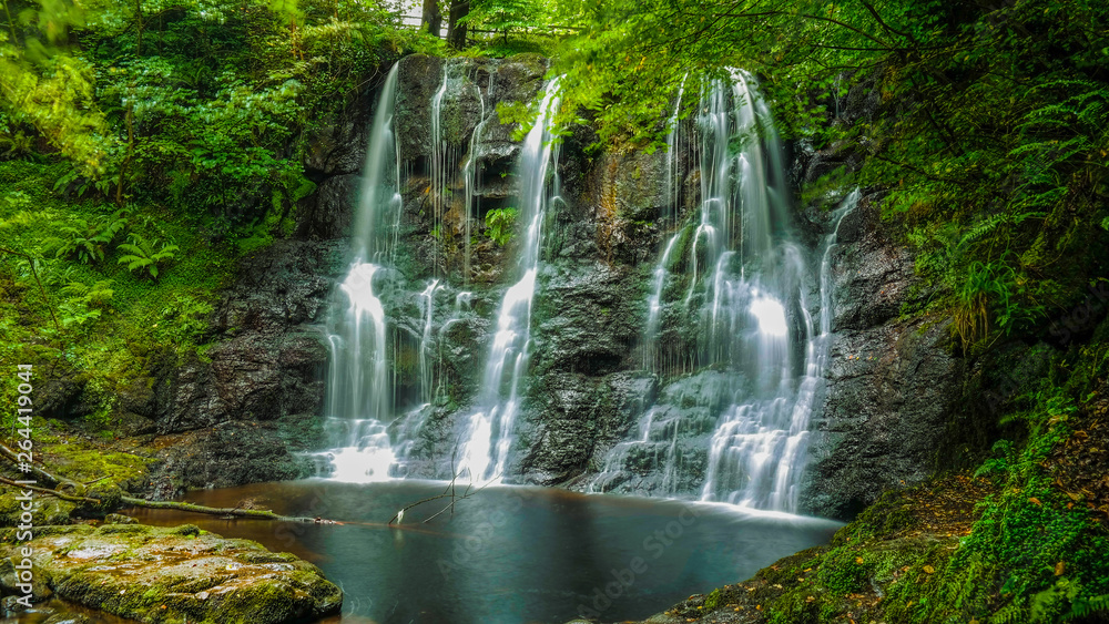 Foto de Waterfall trail at Glenariff Forest Park near the Causeway ...
