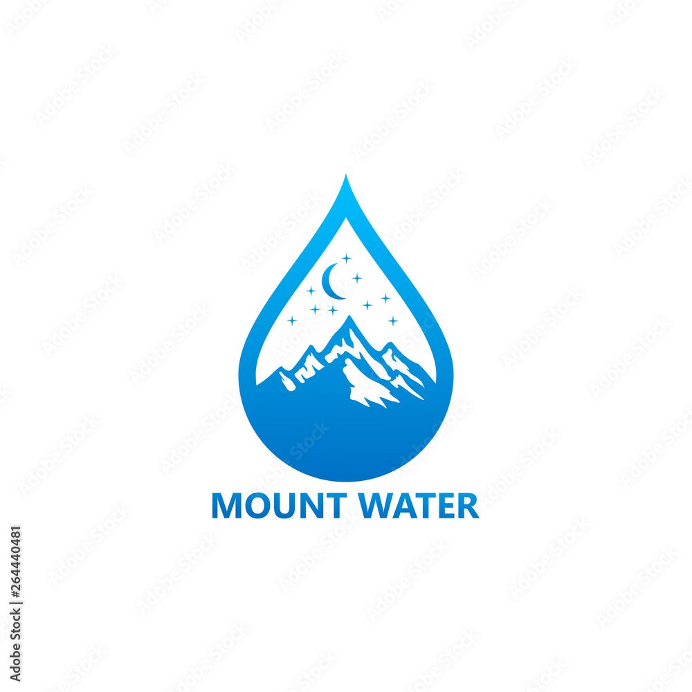 Water Logos With Mountains