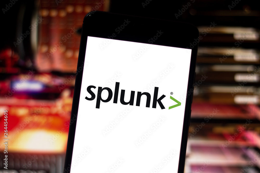 April 25, 2019, Brazil. Splunk logo on your mobile device. Splunk is an ...