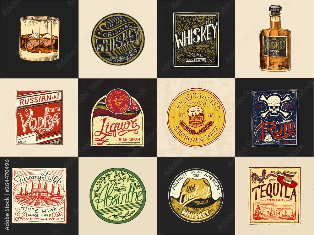 Old American Beer Labels