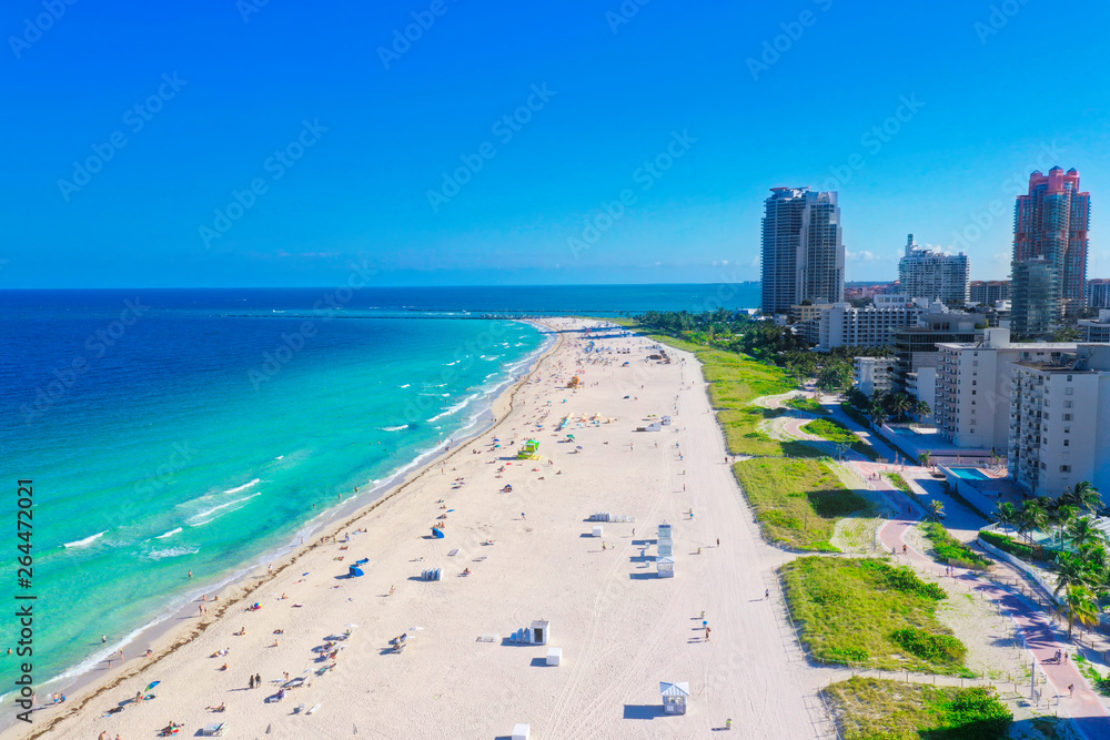 Miami Beach South Point beach Stock Photo | Adobe Stock