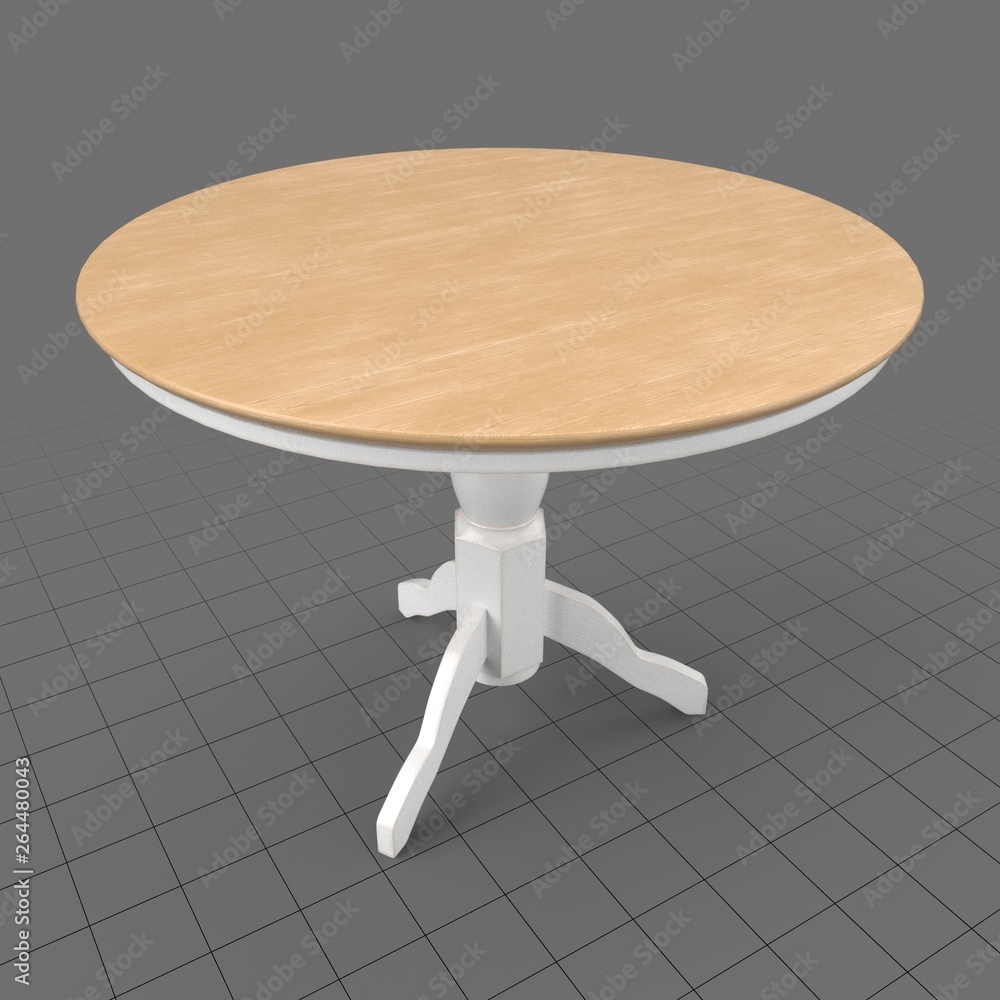 Round table Stock 3D asset | Adobe Stock