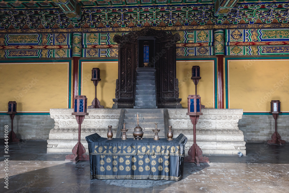 Altar in Imperial Hall of Heaven in Temple of Heaven in Beijing ...