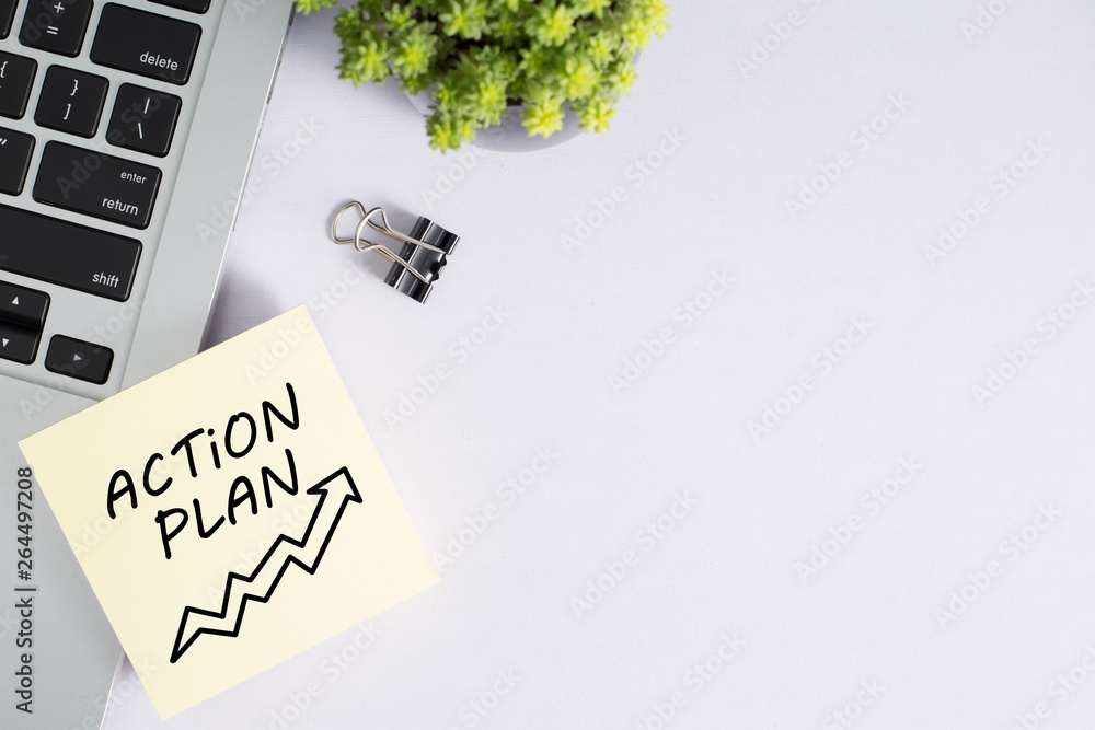 Action Plan Concept On Sticky Note Stock Photo | Adobe Stock