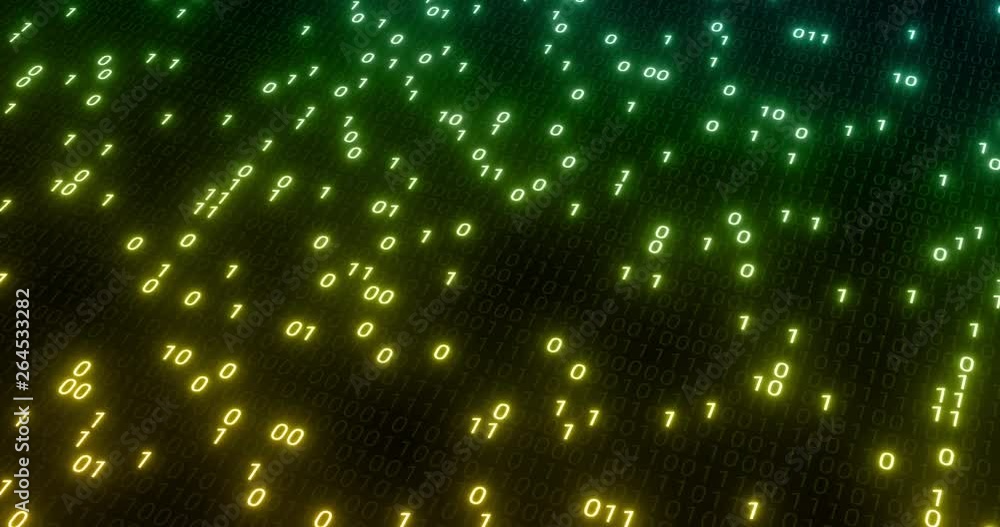 Futuristic data stream, Digital flow. Dynamic pattern with power rays ...