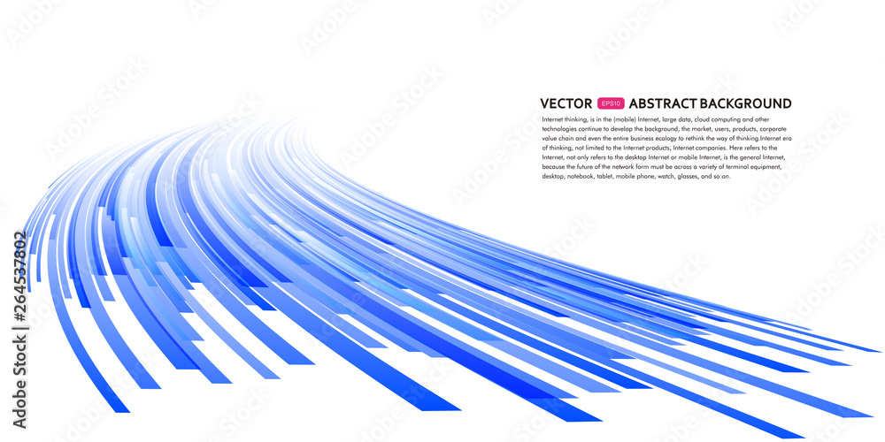 Abstract perspective background illustration, vector glowing background ...