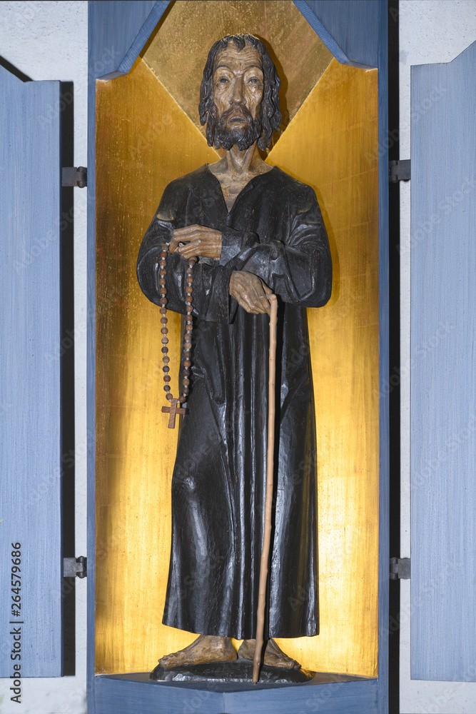 Bruder Klaus-Statue in der unteren Ranftkapelle, Flüeli-Ranft, Obwalden ...