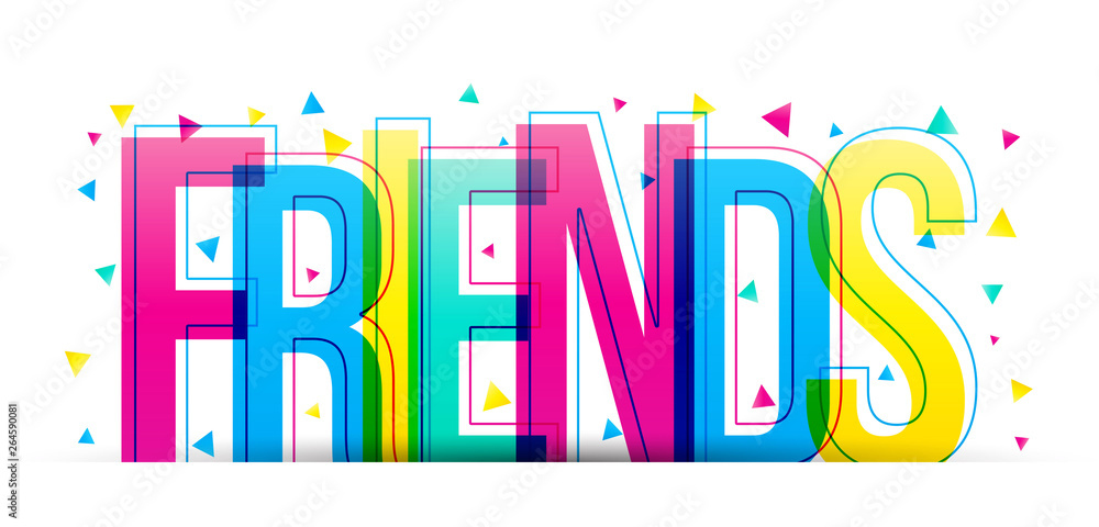 Friendship Word Colorful
