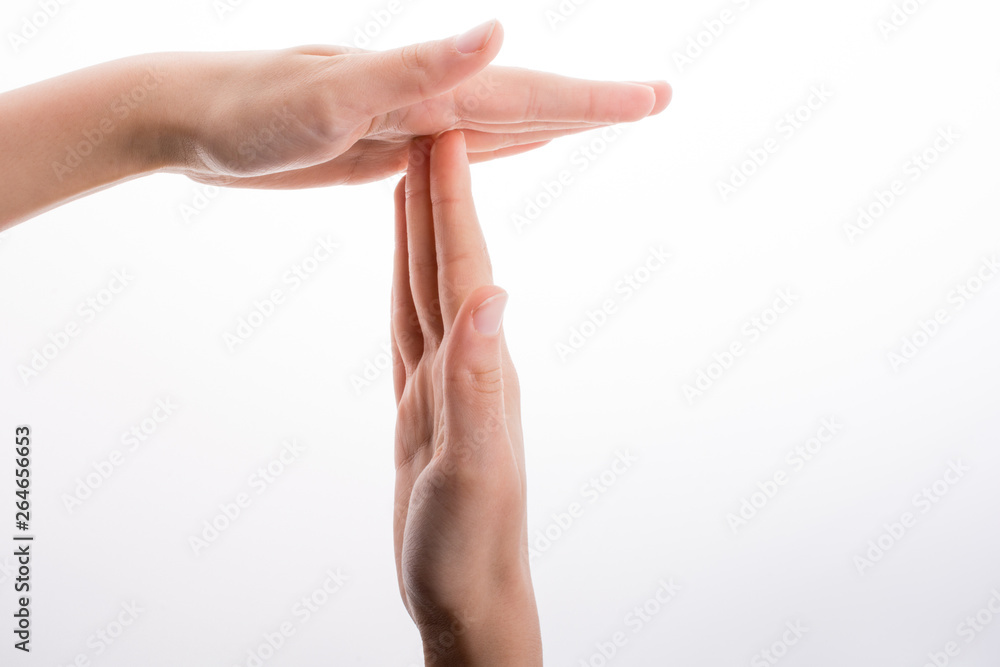 Break time hand gesture Stock Photo | Adobe Stock