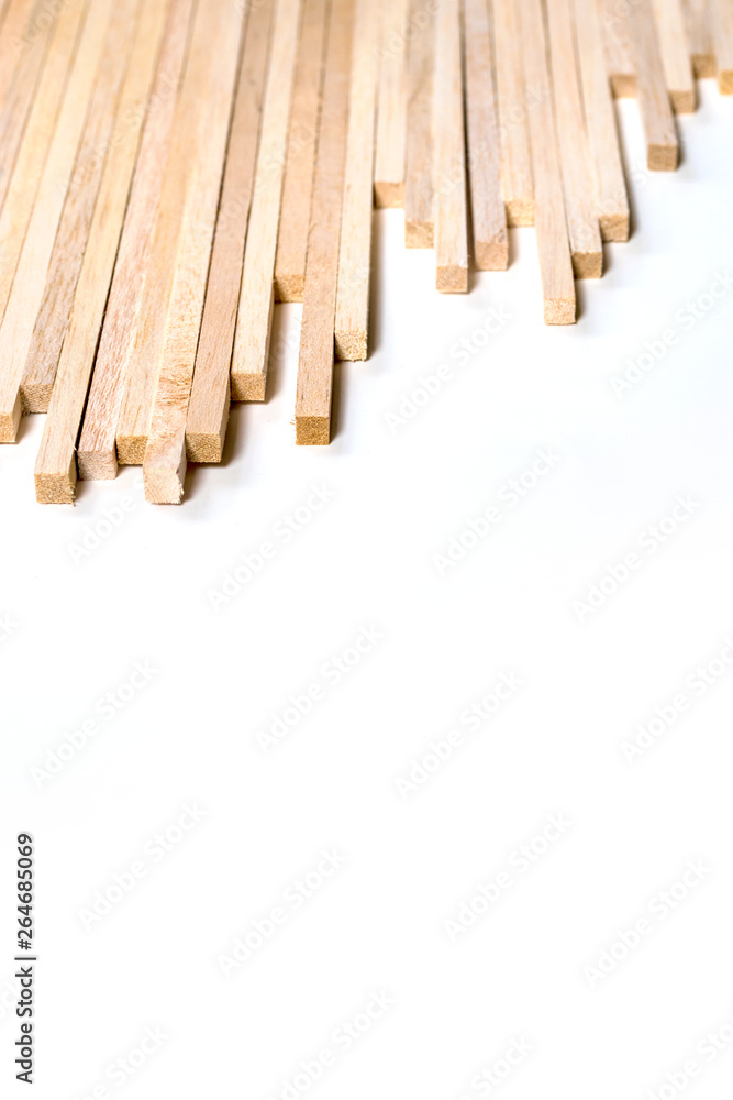 Balsa wood sticks background and texture Stock Photo | Adobe Stock