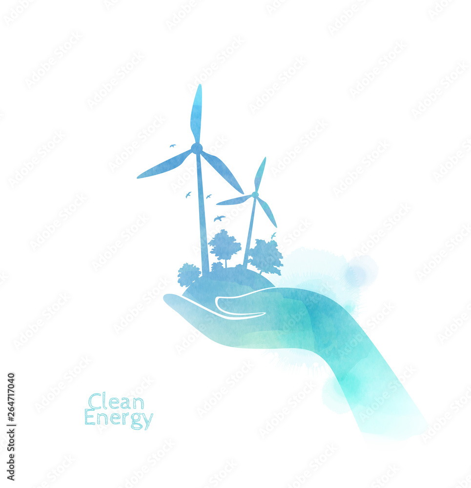 Double exposure illustration. Isolated vector illustration of clean ...