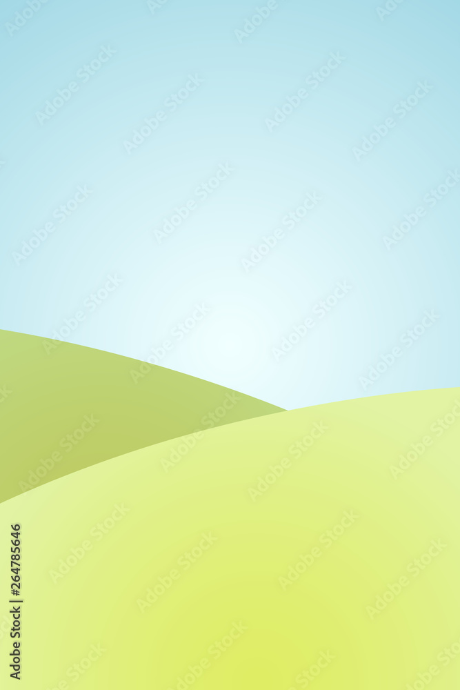 Cartoon Landscape Summer Grass Field Background. Cartoon simple grass ...