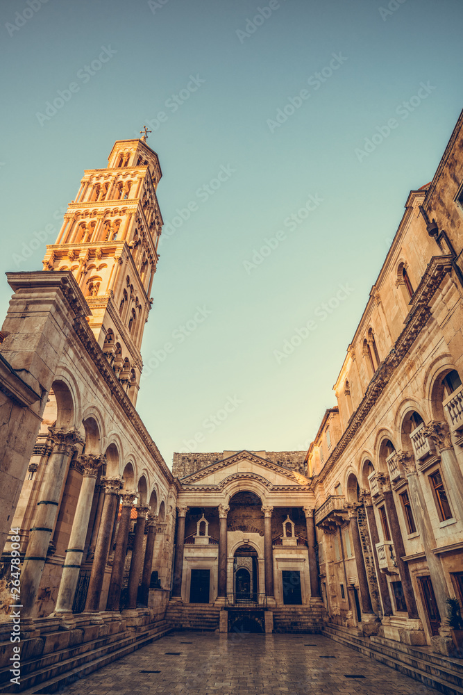 The Diocletian's Palace in Split, Croatia - Famous Diocletian Palace is ...