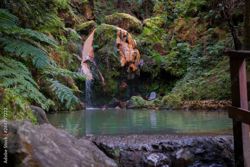 Caldeira Velha, Hot Springs in Azores, Ribeira Grande, São Miguel ...