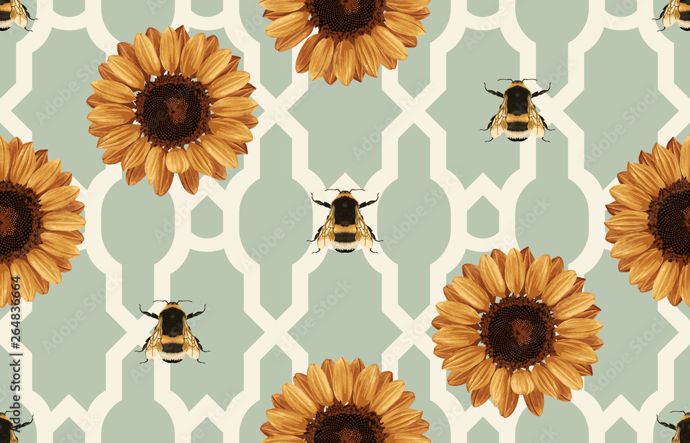 Vintage Beautiful and trendy Seamless Spring Pattern design in super ...