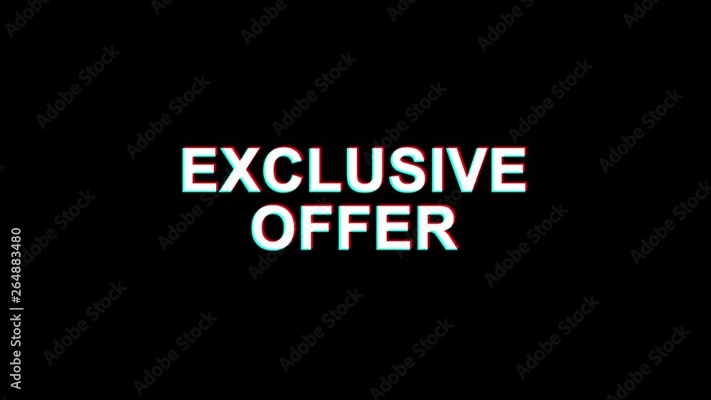 Exclusive Offer Glitch Text Abstract Vintage Twitched 4K Loop Motion ...