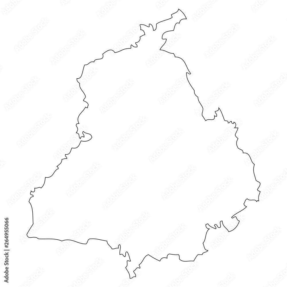 Punjab. Map of India. Region India. Stock Vector | Adobe Stock