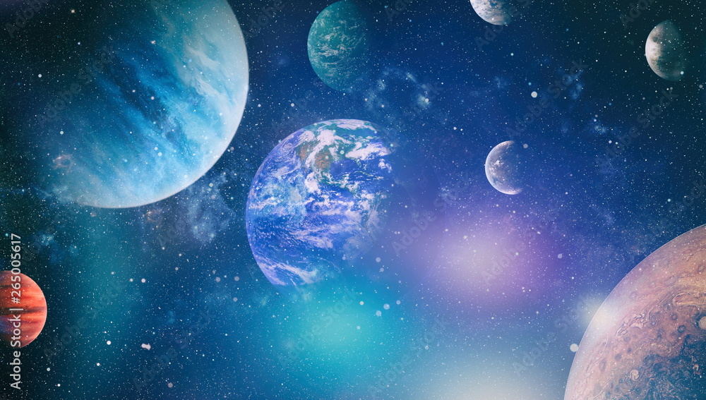 Planet Earth from space orbital view, our planet from the orbit. This ...