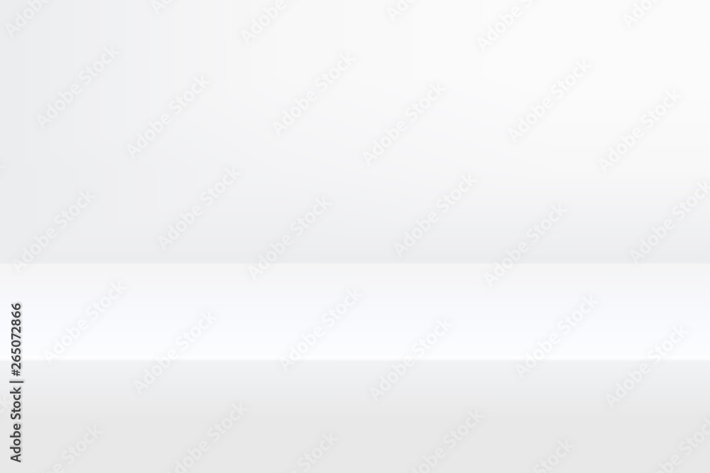 Empty studio white background for product display with copy space ...