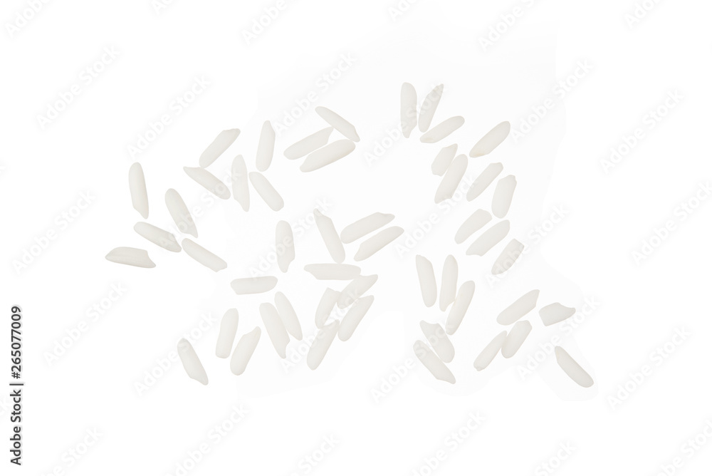 Rice isolated on white background top view photo object design Stock ...