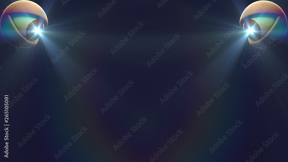 2 eyes with light beam shine rays background illustration New quality ...