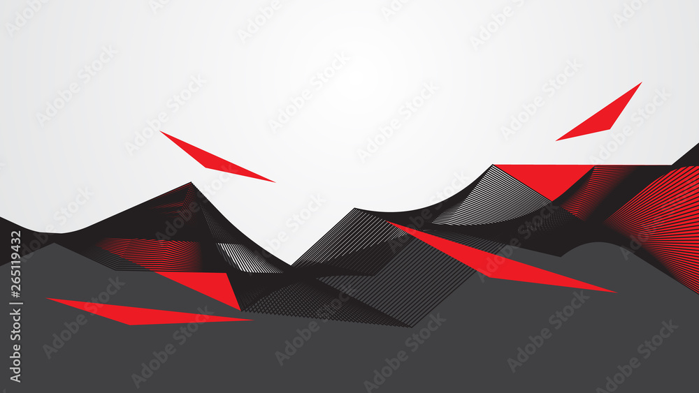 Abstract red black background concept Vector graphic design. Stock ...