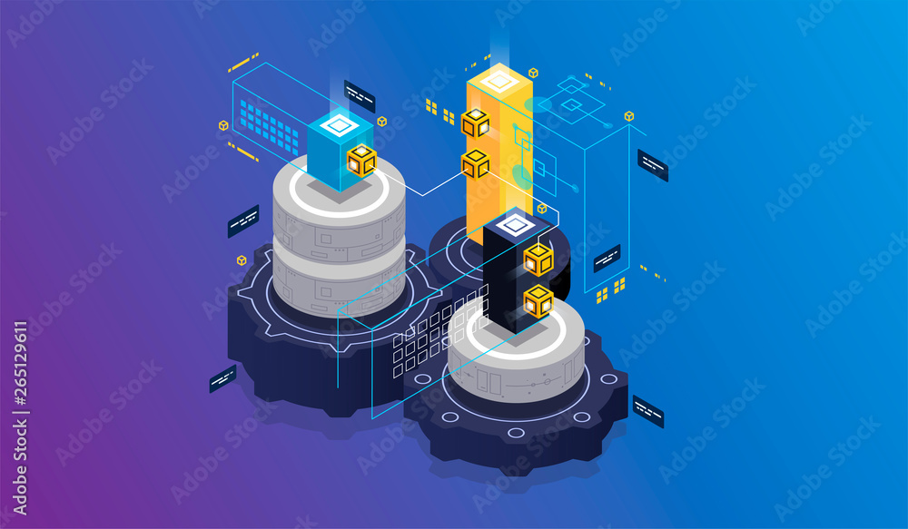 Isometric Design Concept Virtual Reality And Augmented Reality