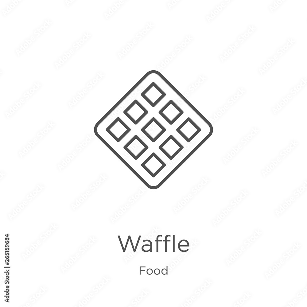 Waffle Icon Vector
