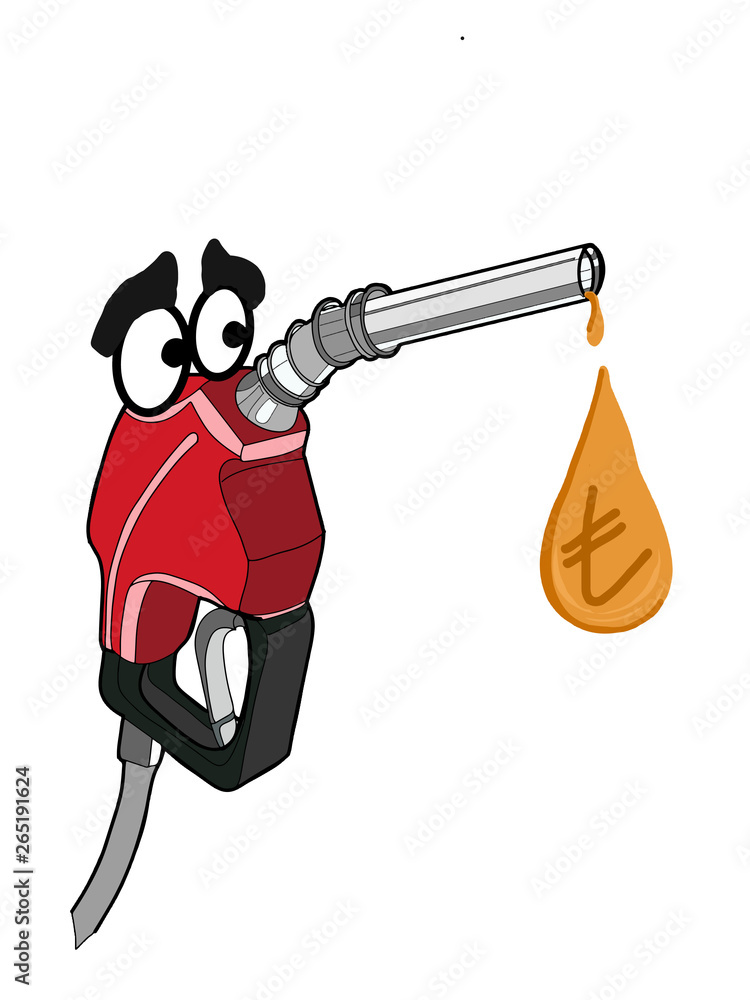 cute characters gas pump fuel pump cartoon illustration drawing and ...