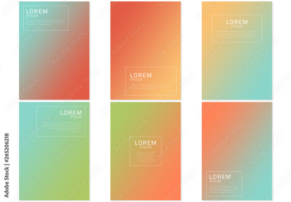 Flyer with Bright Gradient Background Stock Template | Adobe Stock