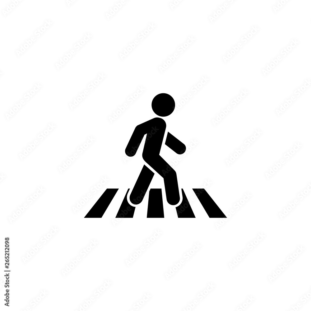 Crosswalk icon symbol logo template. Vector Stock Vector | Adobe Stock