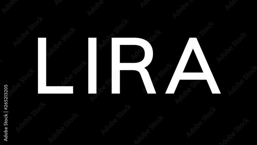 From the Glitch effect arises Currency name LIRA. Then the TV turns off ...