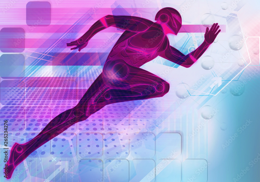 Abstract smooth multicolored modern futuristic 3d rendering ...