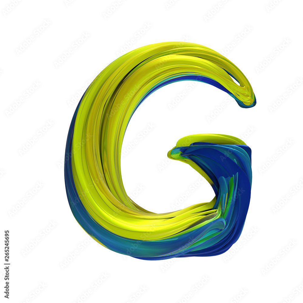 Alphabet font of melting liquid mental, 3d rendering,conceptual image ...